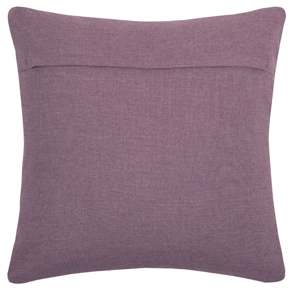 Birch Mauve Embroidered Feather Filled Cushion | Purple Cushions ...
