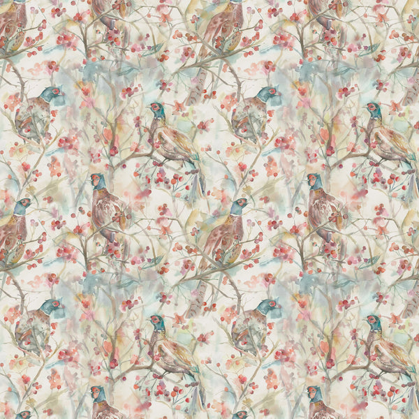 Blackberry Row Cream Printed Cotton Fabric (By The Metre) | Cream ...