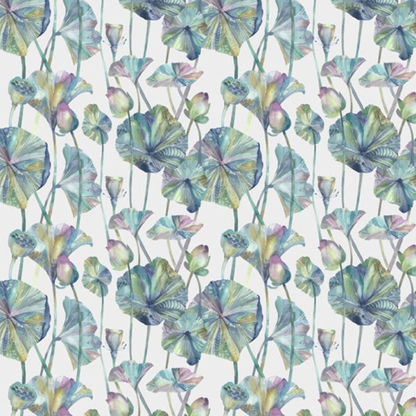 Cheriton Skylark Printed Cotton Fabric (By The Metre) | Blue Fabric ...
