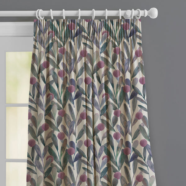 Enso Violet Printed Made to Measure Curtains | Purple M2M | Voyage Maison