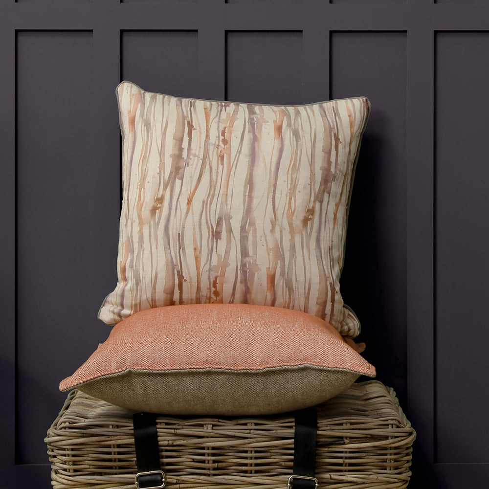 Falls Ironstone Printed Feather Filled Cushion | Beige Cushions ...