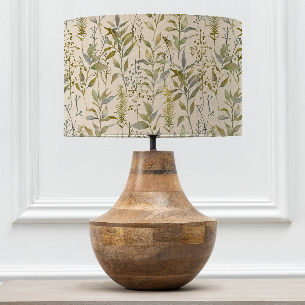 Aberduna Linen Eva Leven Complete Table Lamp Green Lighting Voyage Maison