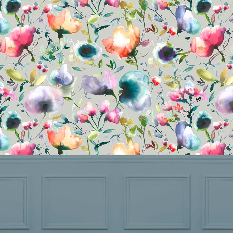 Satanta Lotus 1.4m Wide Width Wallpaper (By The Metre) | Pink Wallpaper ...