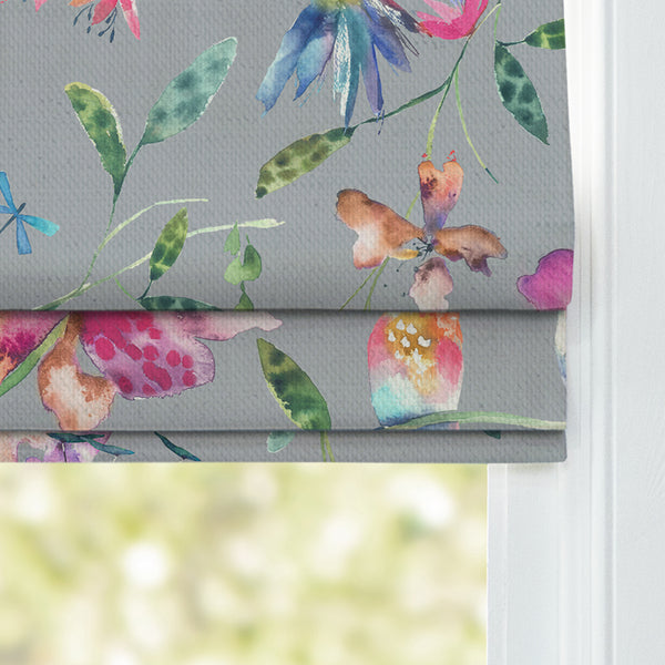 Tafuna Robins Egg Printed Cotton Made to Measure Roman Blinds | Blue ...